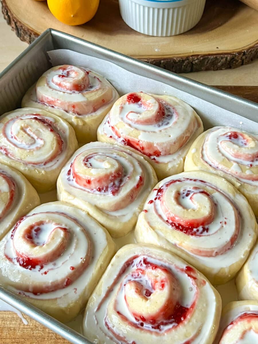 The Softest Raspberry Lemon Rolls - Recipe