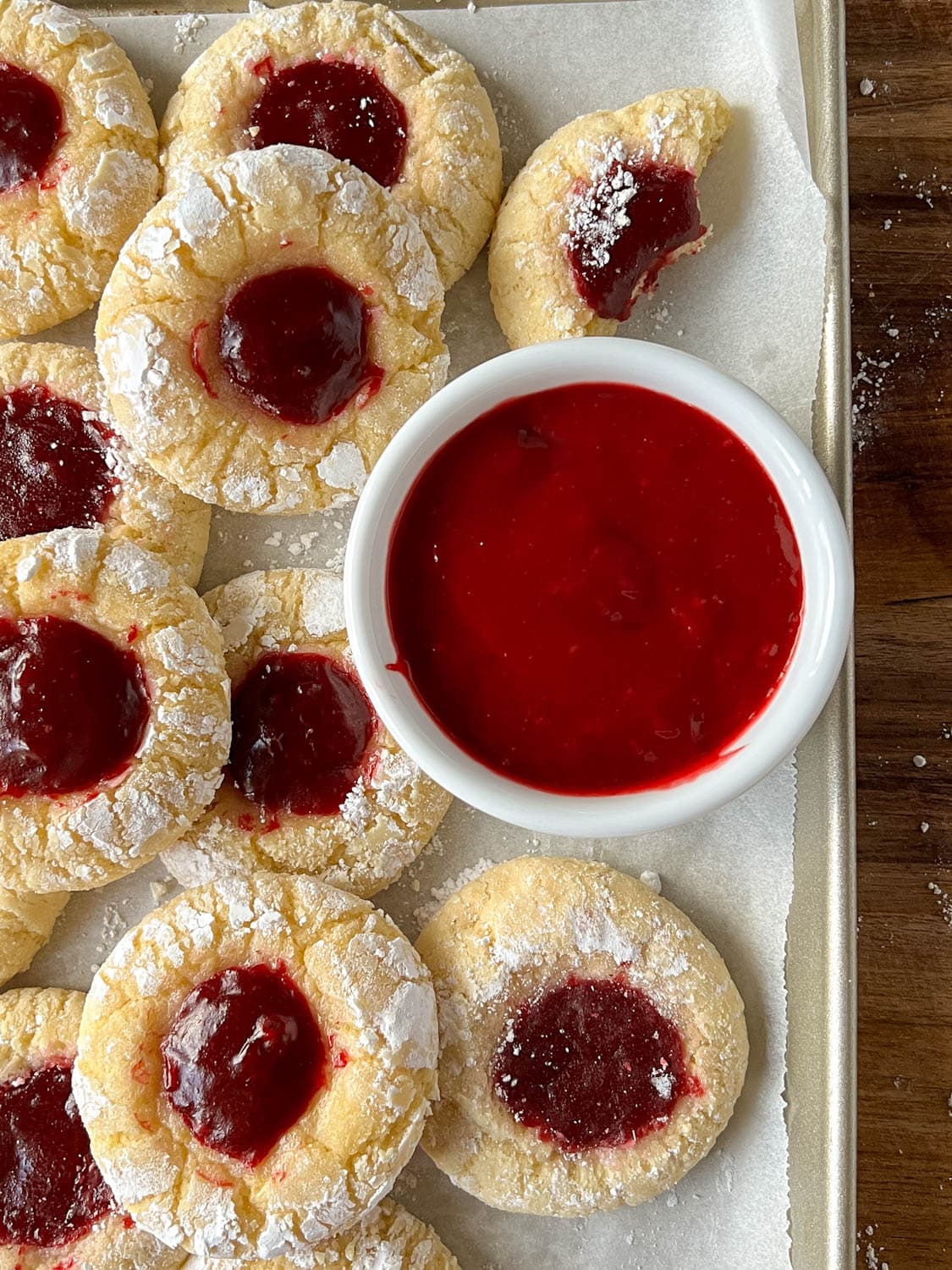 Lemon Cookies with Raspberry Curd