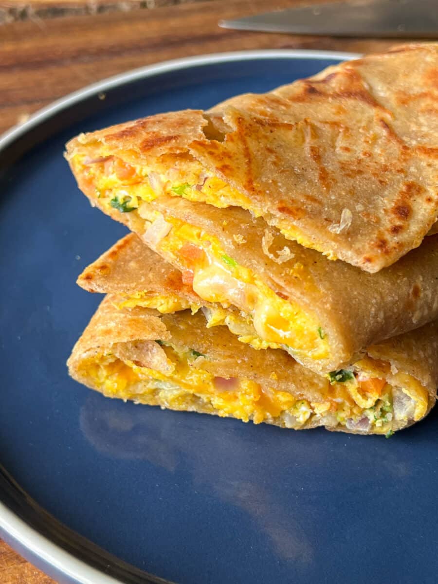 Easy Egg and Paratha Wrap - Nombeah