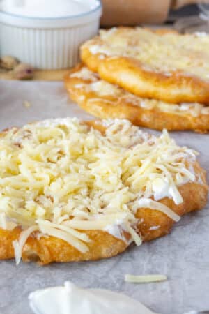 Easy Lángos - Hungarian Fried Bread