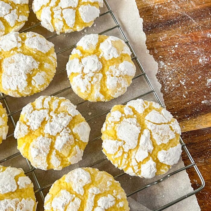 The Most Lemony Lemon Crinkle Cookies