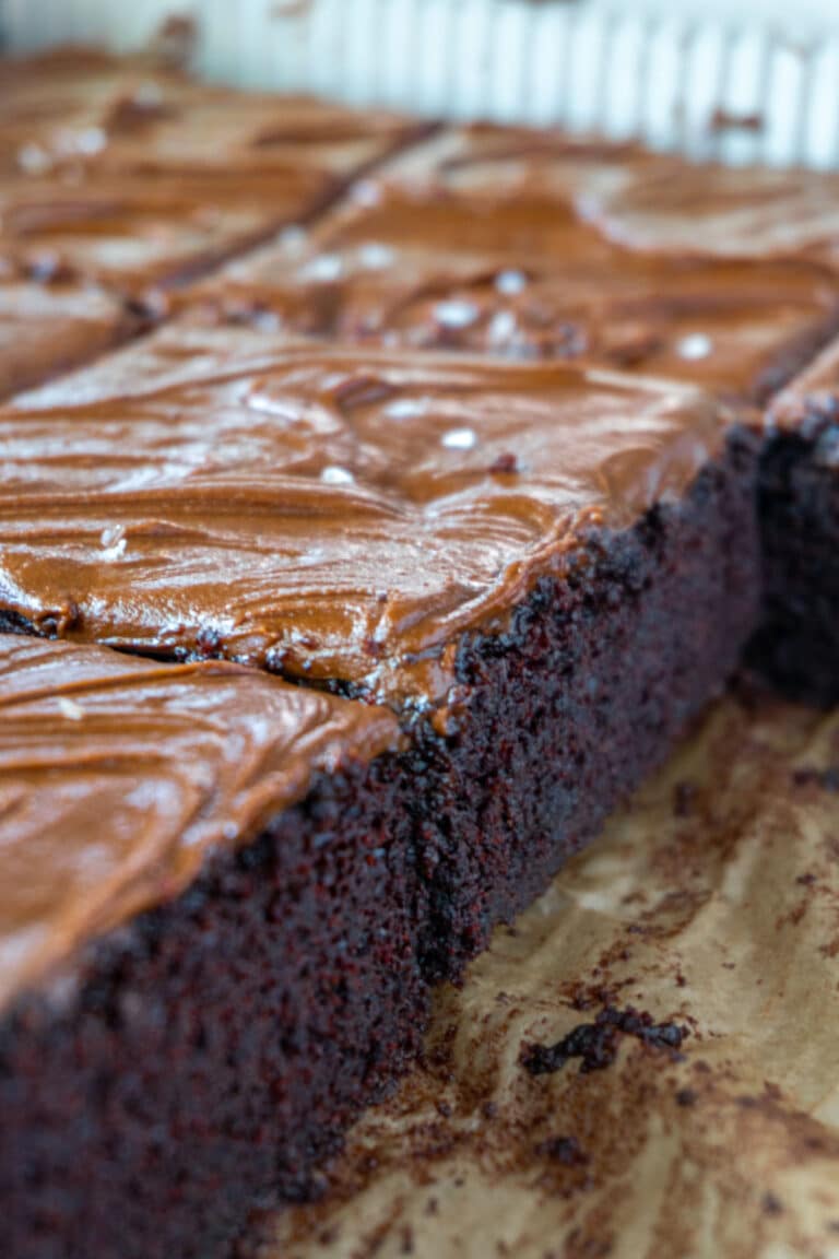 Rich & Moist Chocolate Sheet Cake Recipe - Nombeah