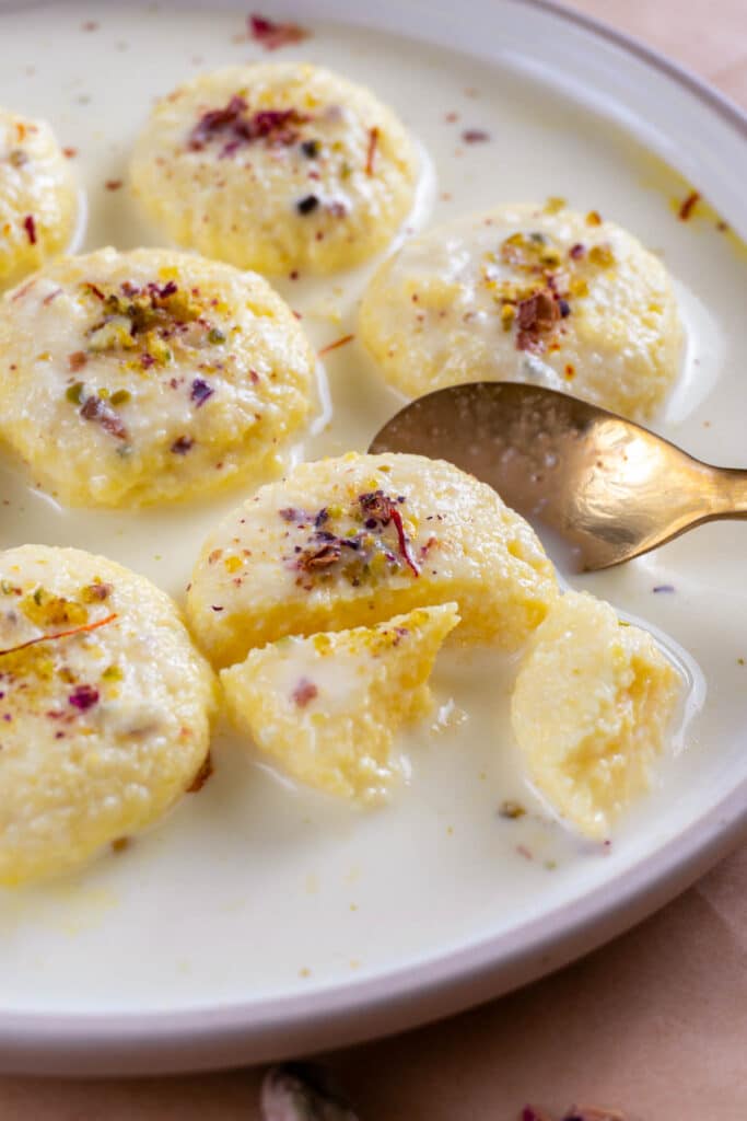 Easy Rasmalai Recipe (with Milk Powder)